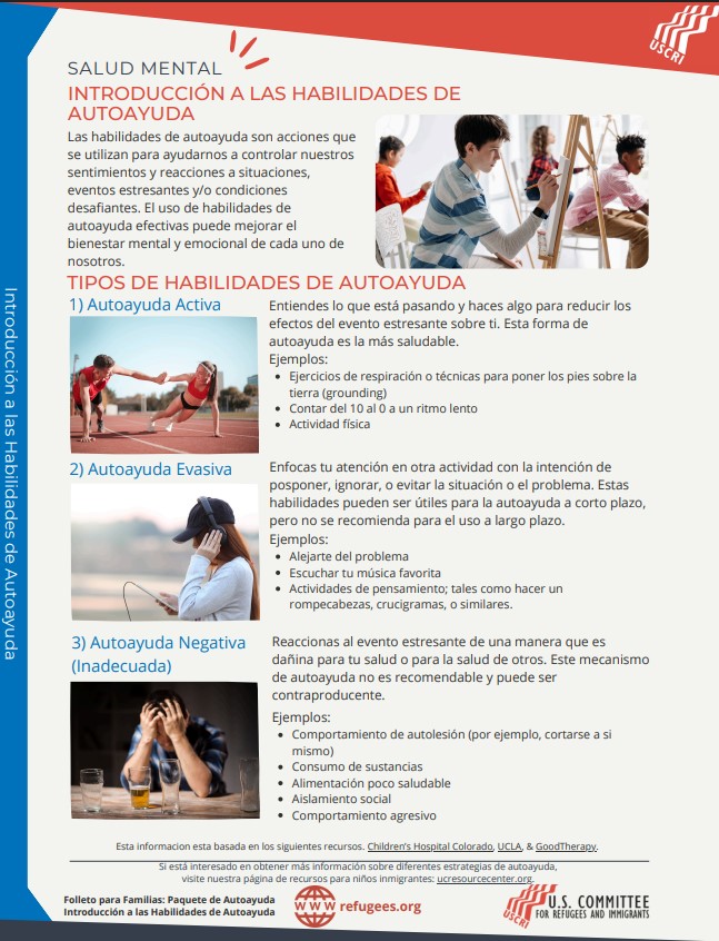 Salud Mental - Paquete de Autoayuda - UC Resource Center